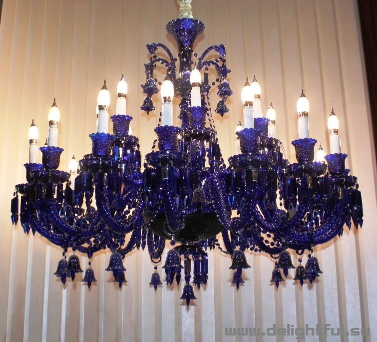 BACCARAT ZÉNITH CHANDELIER ( 18 lights + 9 + BLUE )