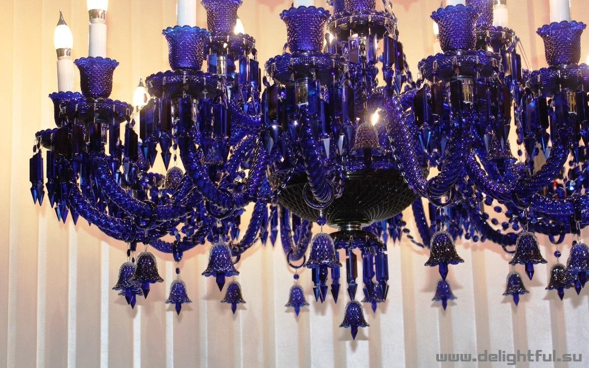 BACCARAT ZÉNITH CHANDELIER ( 18 lights + 9 + BLUE )