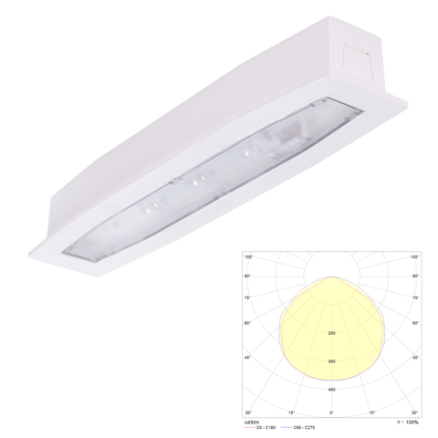Встраиваемый светодиодный аварийный светильник Suprema LED SO PT IP54 Intelight