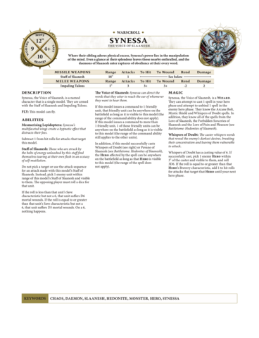 Dexcessa, the Talon of Slaanesh