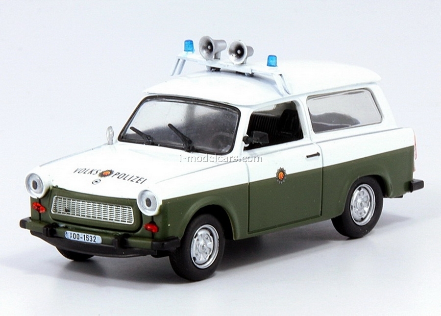 MODEL CARS Trabant P601 Universal People's Police DDR 1:43 DeAgostini ...