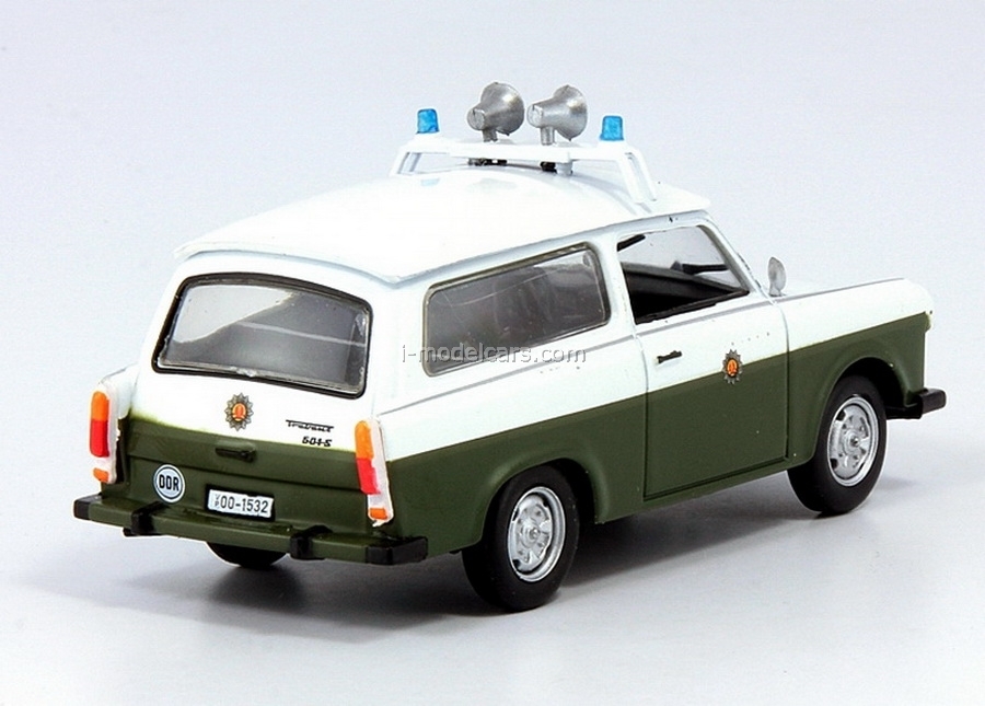 MODEL CARS Trabant P601 Universal People's Police DDR 1:43 DeAgostini ...