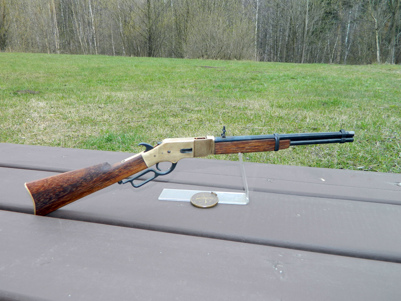 Miniature gun Winchester 1866 rifle - купить по выгодной цене | RusMiniGun