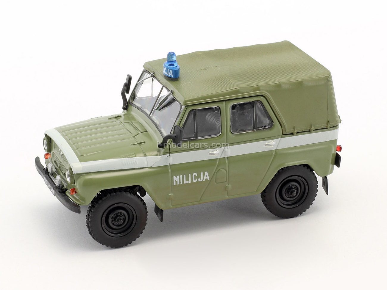 UAZ-469 Police Poland Milicja 1:43 DeAgostini Kultowe Auta PRL-u