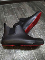 Резиновые ботинки мужские Nordman Beat ПС 30 черные с красной подошвой